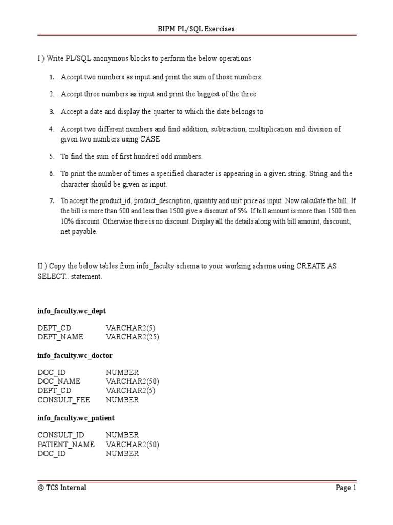 Program Flow Control - 4.1 Anonymous Blocks Exercises - 1 | PDF