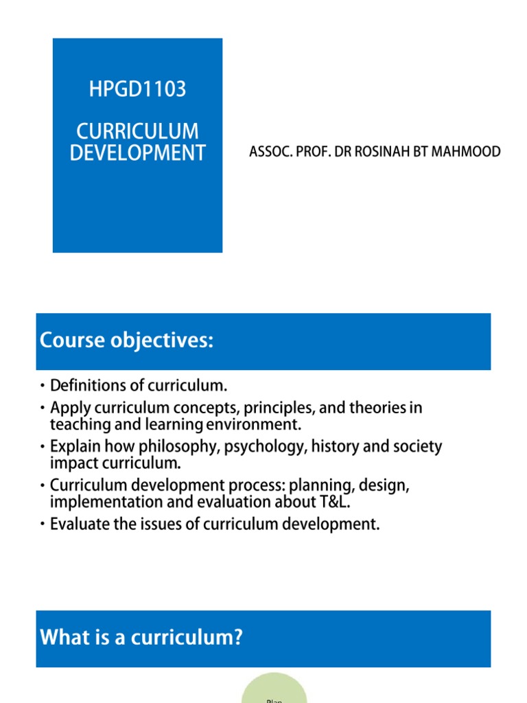 Lecture 1 - HPGD1103 - E-Tutorial - Part1 - January 2023 | PDF | Curriculum | Learning