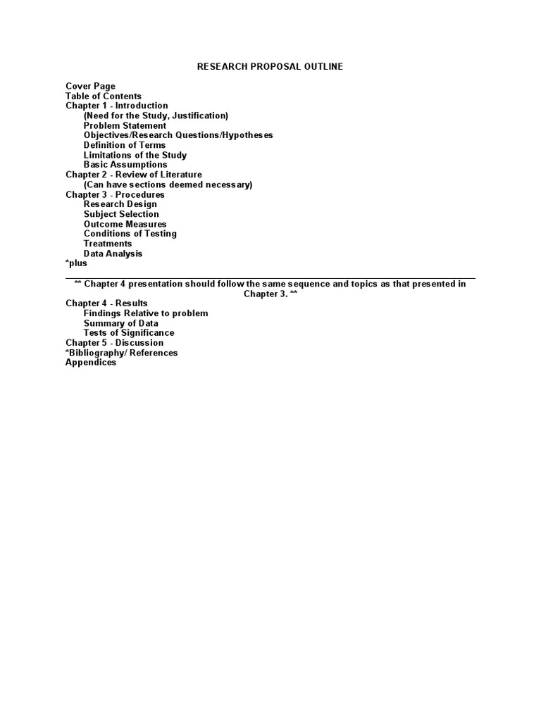 Research Proposal Structure Guide | PDF | Statistics | Validity ...