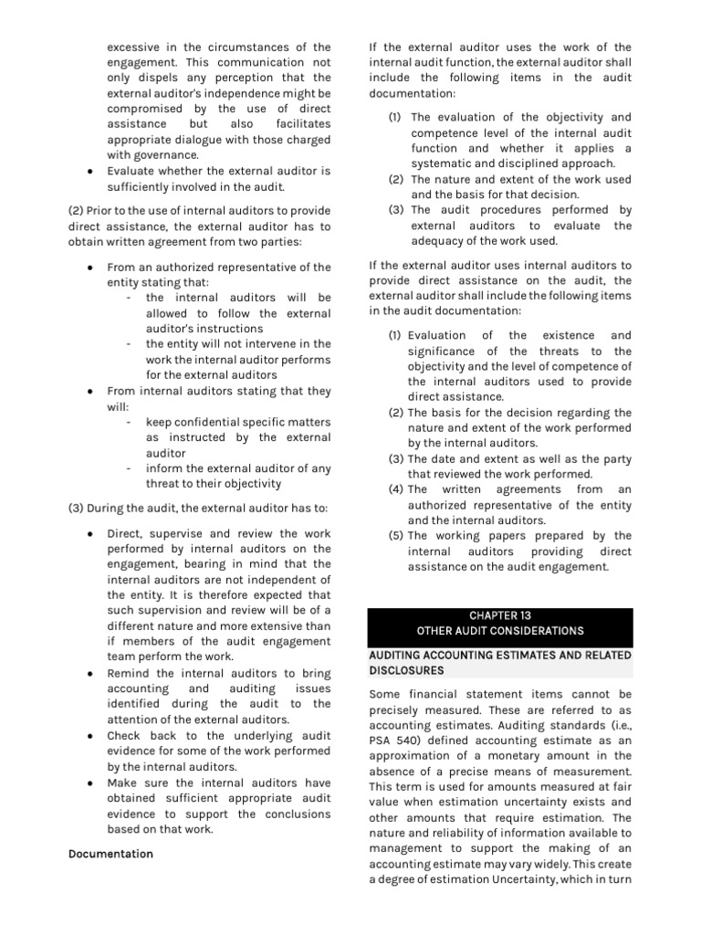 Ch-13 - Other Audit Considerations-1 | PDF | Audit | Accounting