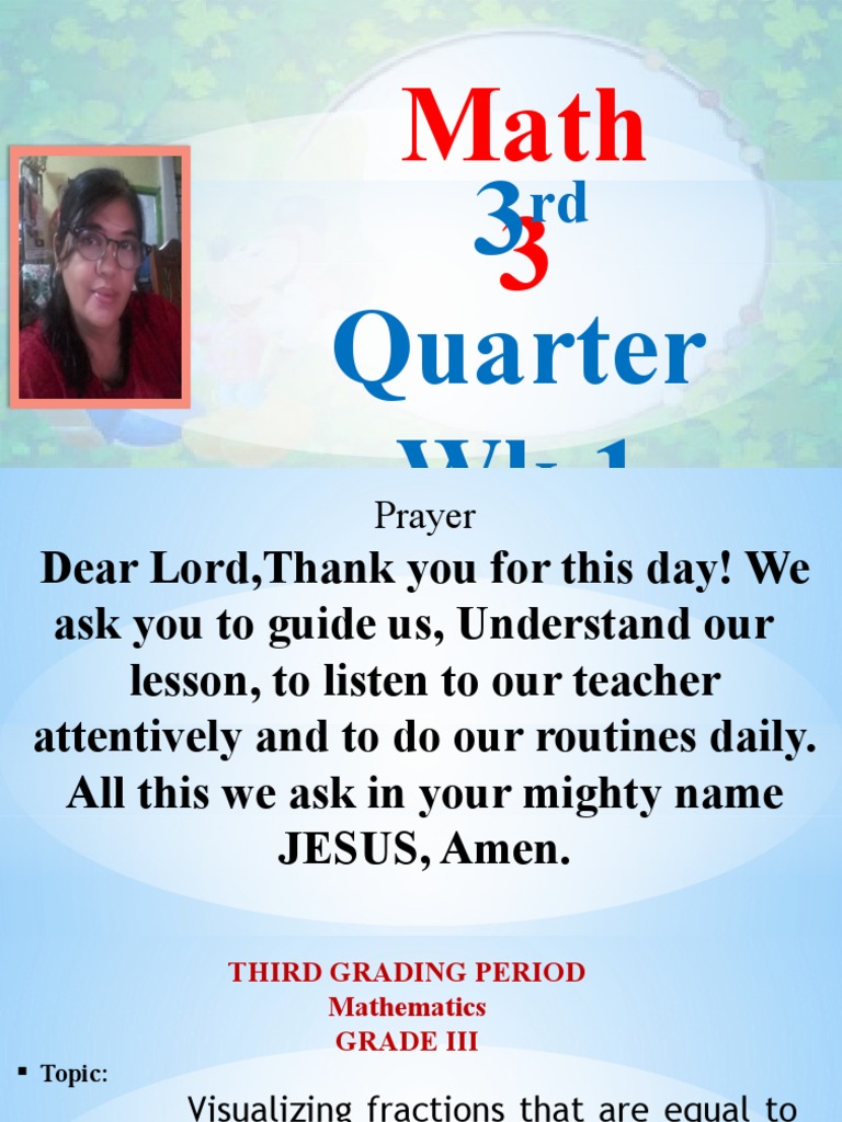 Q3 Week 1 Day 3 Math 3 | PDF | Numbers | Arithmetic
