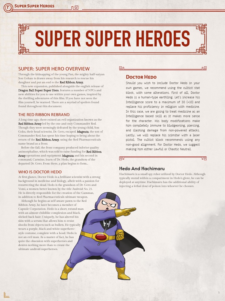 DBD&D - Super Heroes | PDF
