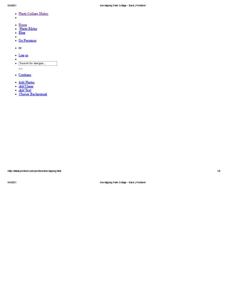 Overlapping Fade Collage - Basic - Photovisi | PDF
