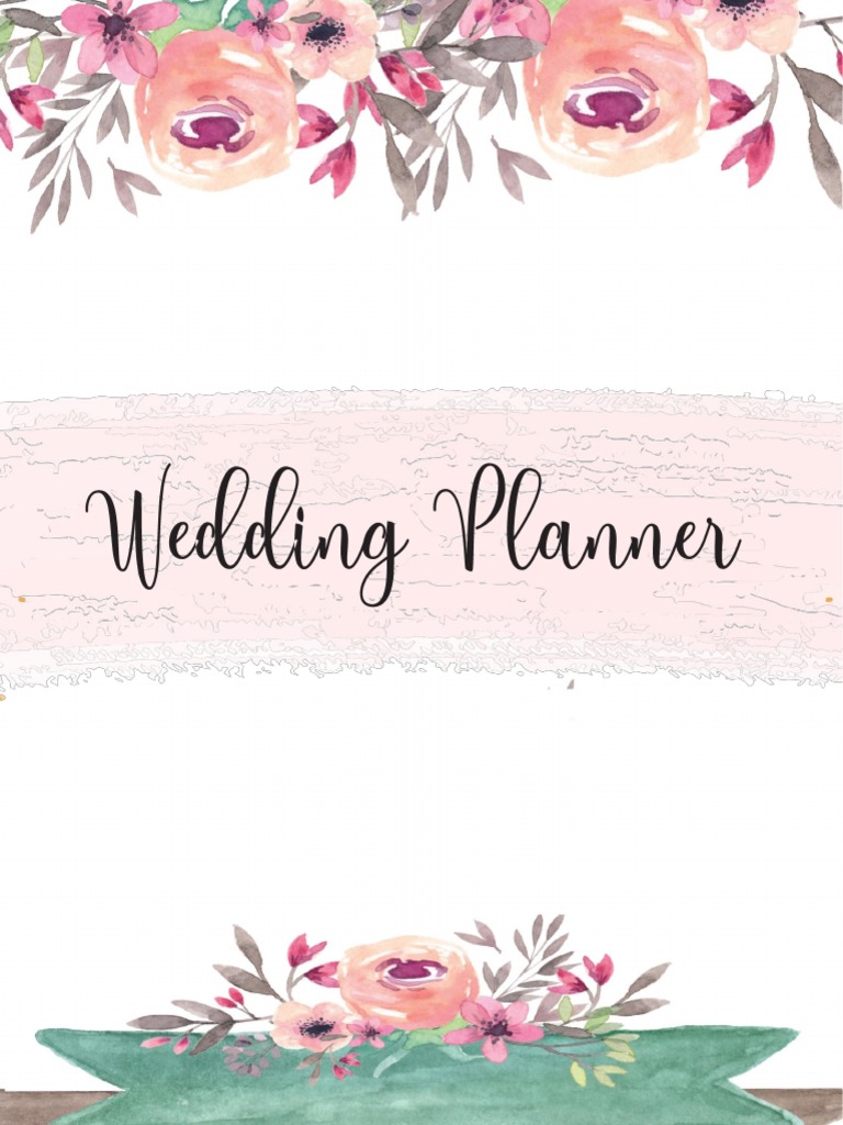 Printable Wedding Planner | PDF | Bridesmaid | Wedding