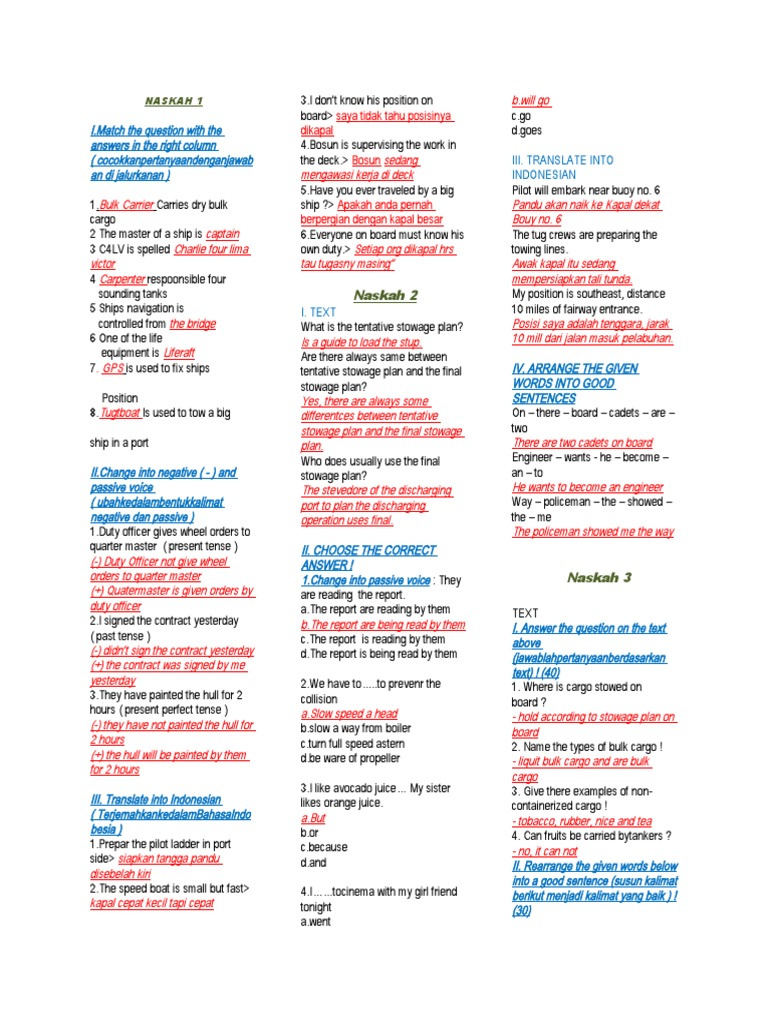 English Maritime 03 | PDF | Ships | Port