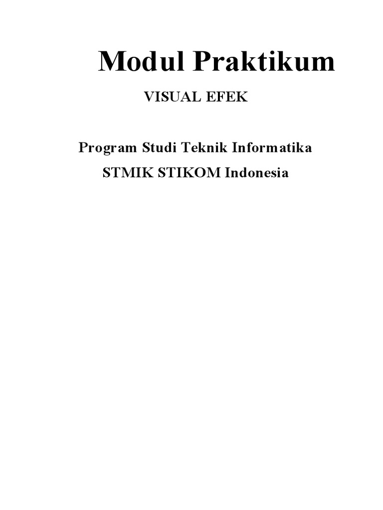 Modul Visual Effect | PDF | Komputer