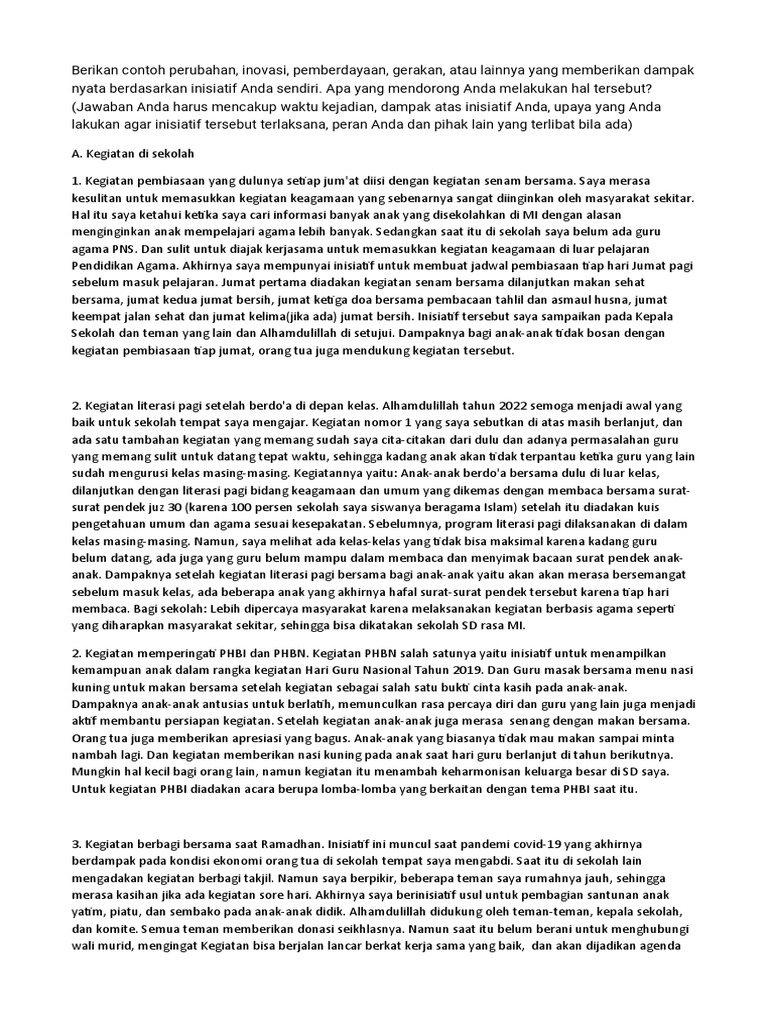 Berikan Contoh Perubahan | PDF