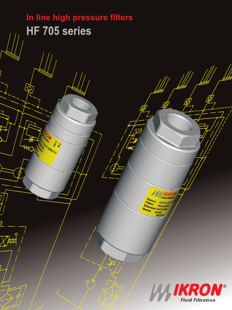 HF 705 Series: in Line High Pressure Filters | PDF | Filtration | Viscosity