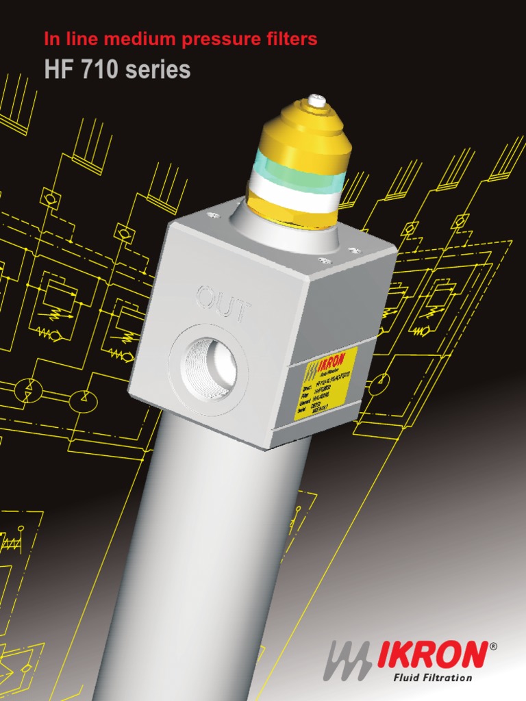 HF 710 Series: in Line Medium Pressure Filters | PDF | Filtration | Valve