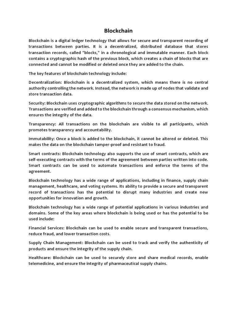 Blockchain Reflection | Download Free PDF | Computing | Information Technology Management