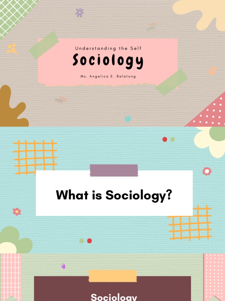 Understanding The Self - Sociology | PDF | Socialization | Cognition