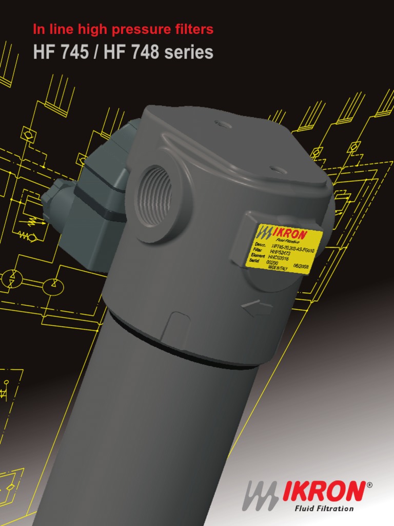 HF 745 / HF 748 Series: in Line High Pressure Filters | PDF