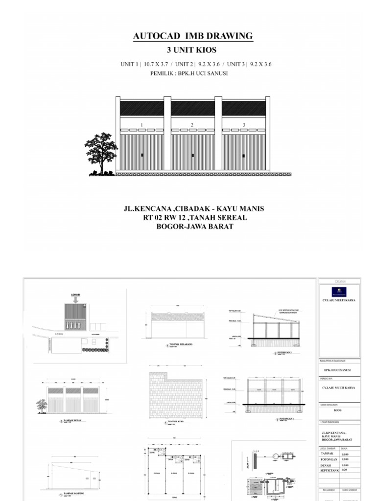 Cad DRW Kios A3 | PDF