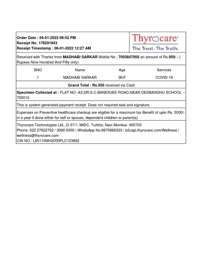 Order Date: 04-01-2022 08:52 PM Receipt No: 178291843 Receipt Timestamp ...