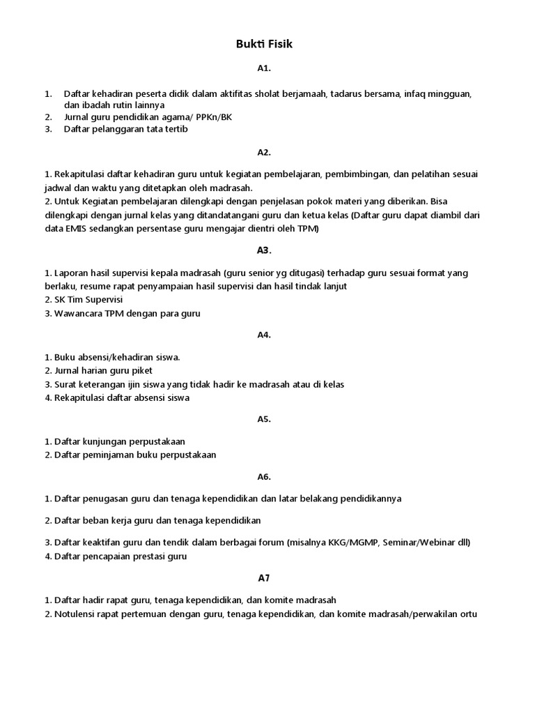 Bukti Fisik Edm | PDF