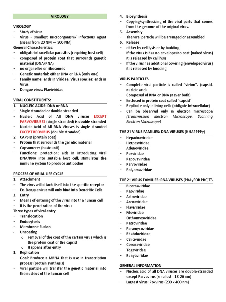 Viral Life Cycles: A Comprehensive Review of Virus Classification ...