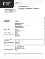 Datasheet Easergy MiCOM P14x - P143 - E-N - J | PDF | Power Supply | Equipment