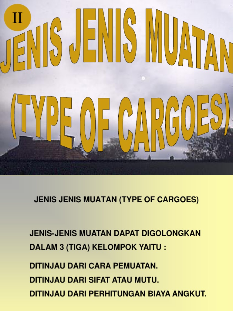 Jenis Muatan dan Stowage Factor | PDF | Sains & Matematika