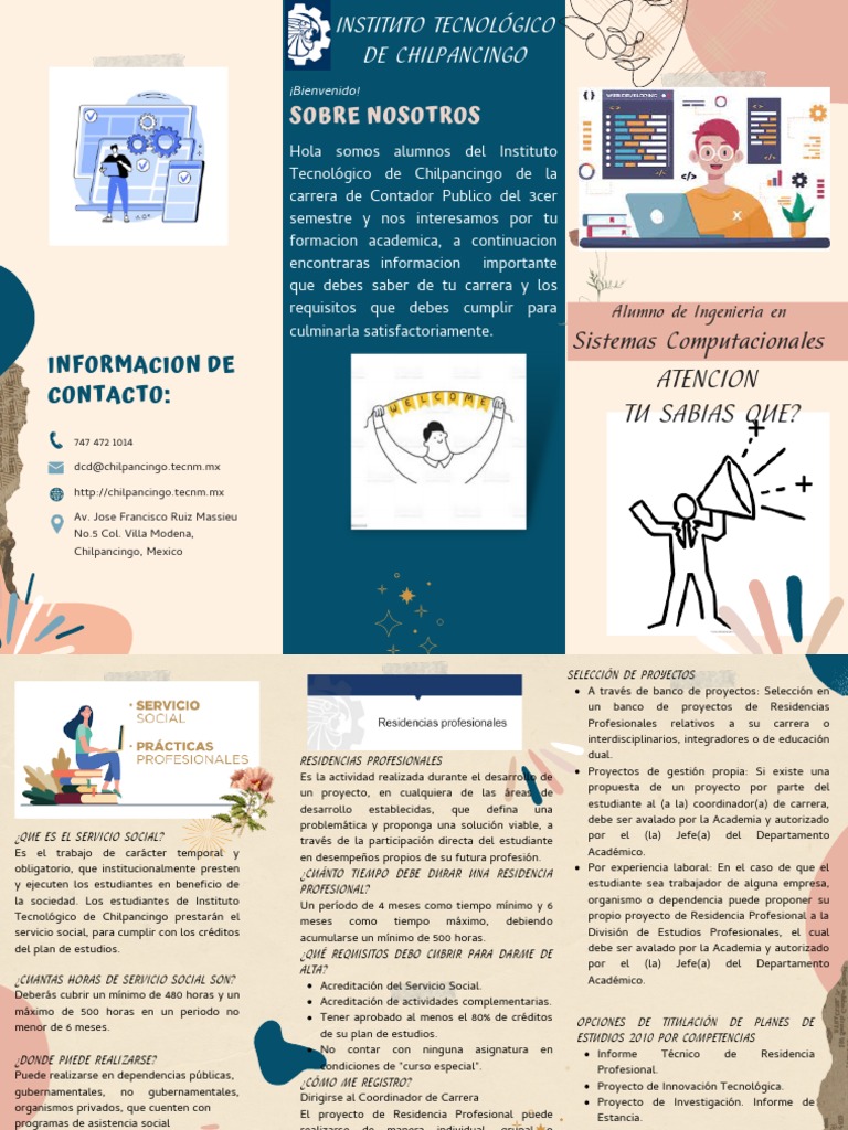 Triptico Isc | PDF | Trabajo Social | Plan de estudios