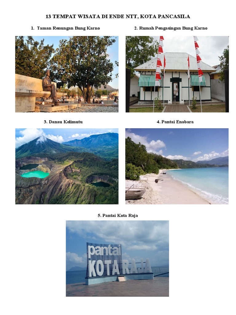 13 Tempat Wisata Di Ende NTT | PDF | Griya & Taman