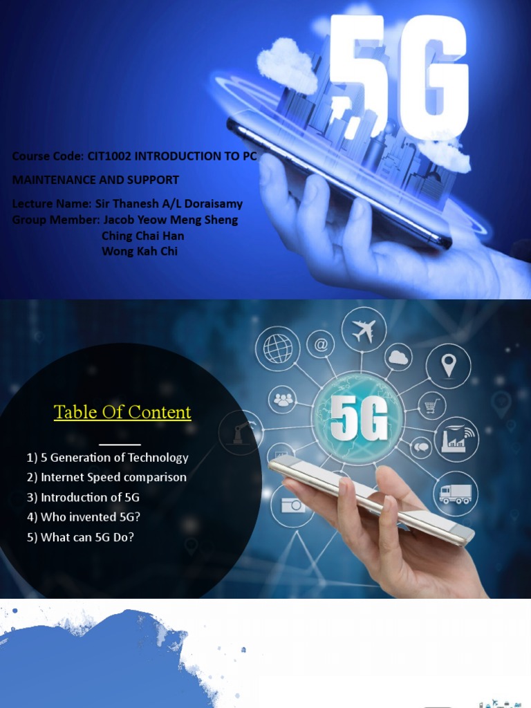 5 Generation of Technology | PDF | 4 G | 3 G