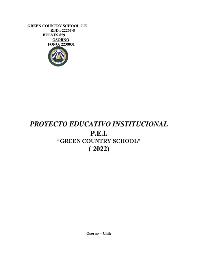 Proyecto Educativo 22265 | PDF | Enseñando | Maestros
