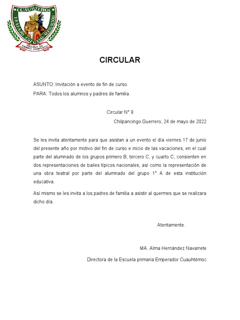 CIRCULAR | PDF