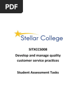SITXCCS015-Assessment Task 2.v1.0 | PDF | Restaurants | Career & Growth