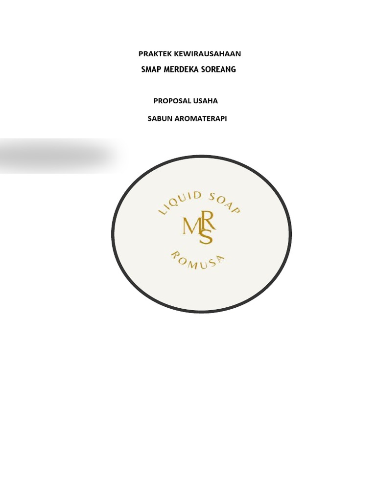Contoh-Proposal-Usaha-Word Ramzii | PDF