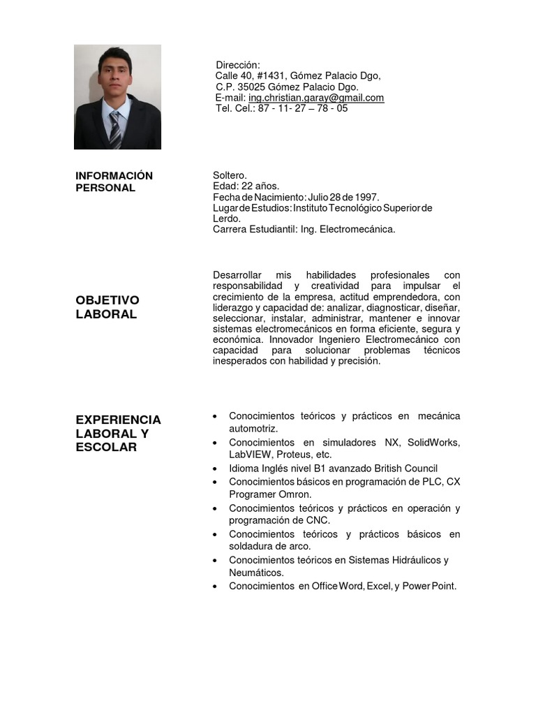 Christian E. Garay Medellin | PDF | Ingeniería Christian E. Garay Medellin | PDF | Ingeniería