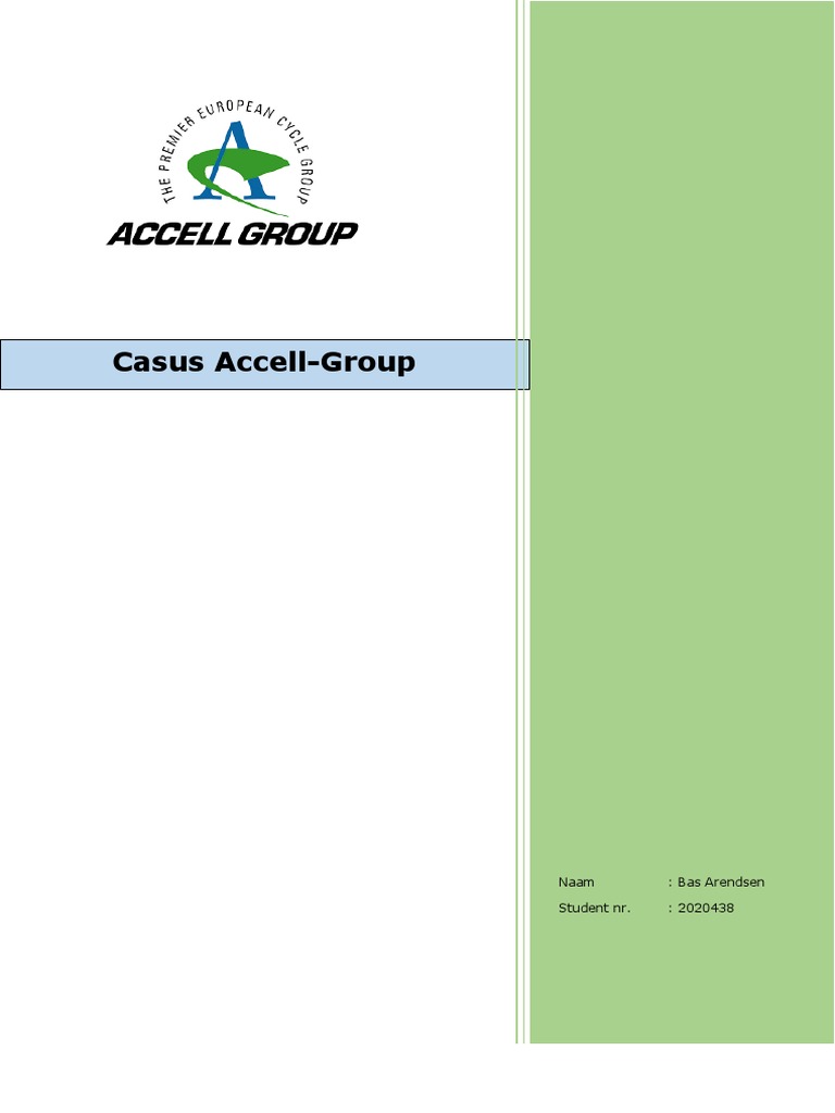 Casus Accell Group - v1.0 | PDF