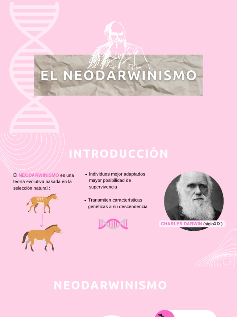 El Neodarwinismo | PDF | Evolución | Gene