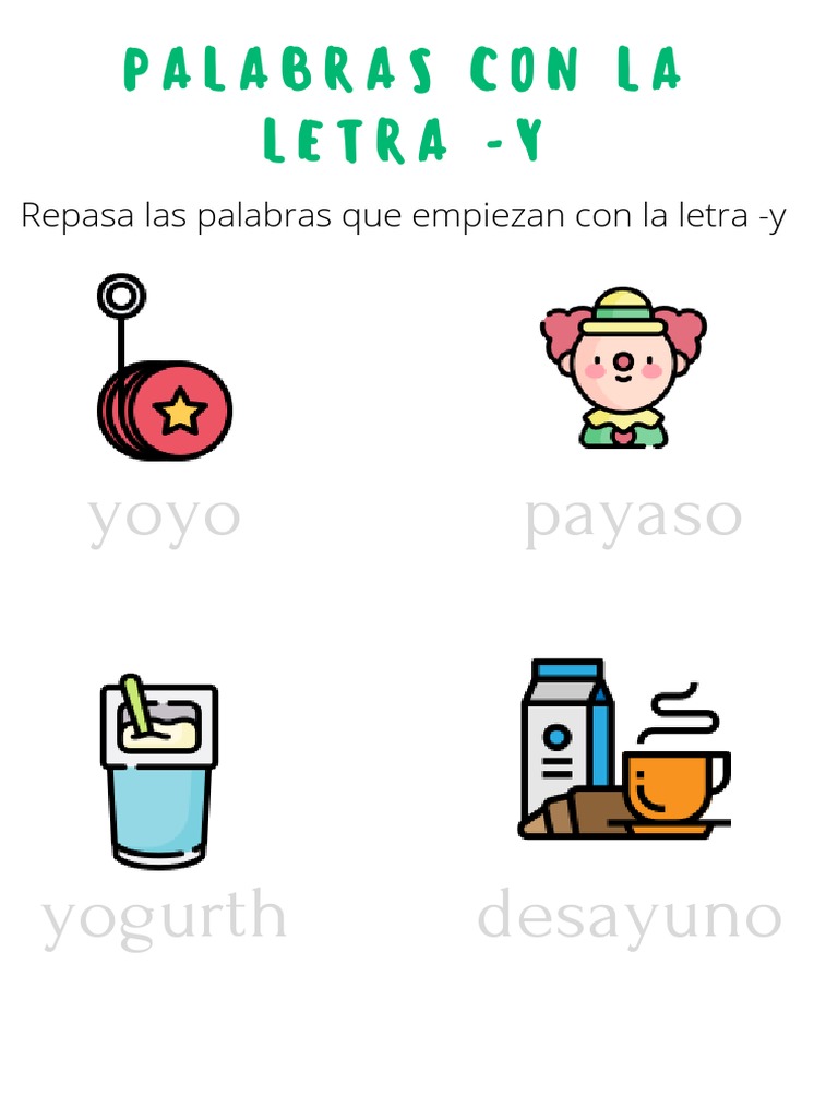 Palabras Con La Letra - y | PDF