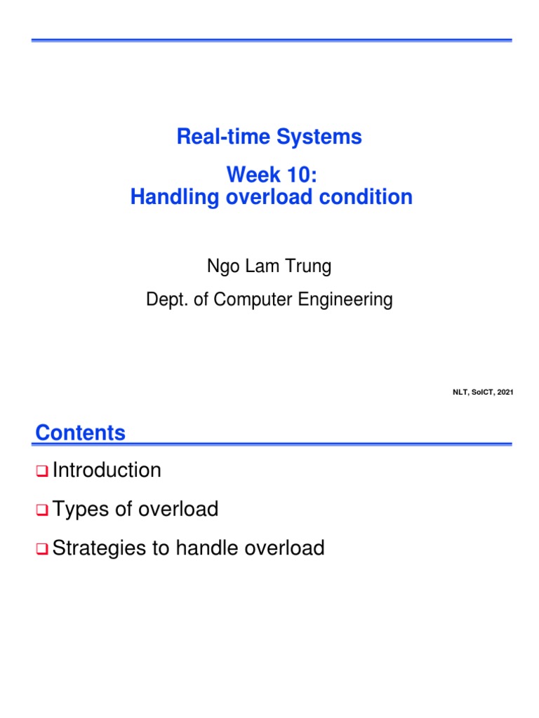 RT2021 Chap10 | PDF | Scheduling (Computing) | Algorithms And Data Structures