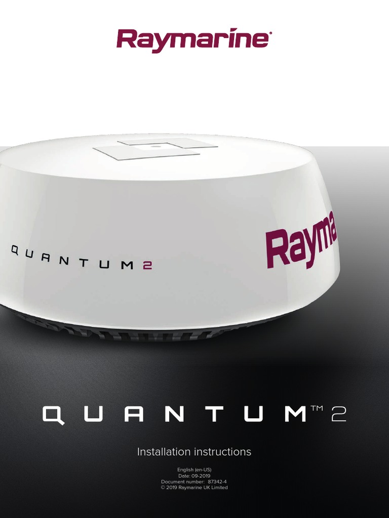 Quantum 2 Doppler Radome Installation Instructions 87342-4-En | PDF | Radar | Electromagnetic ...