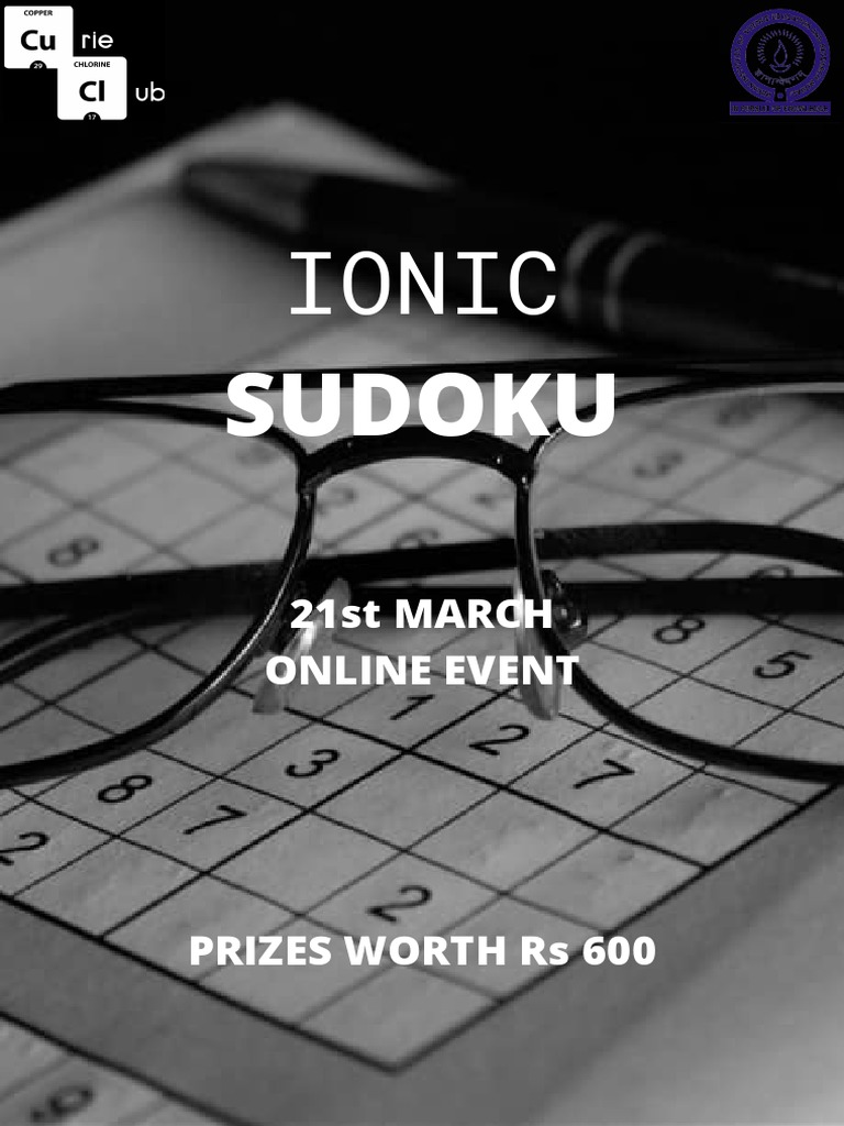 Sudoku | PDF | Ionic Bonding | Solid State Chemistry