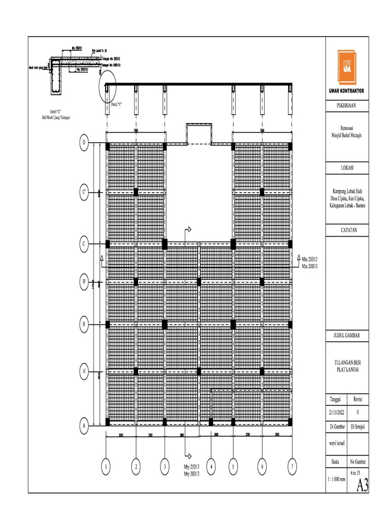 GBR 6 Tulangan Plat Lantai | PDF