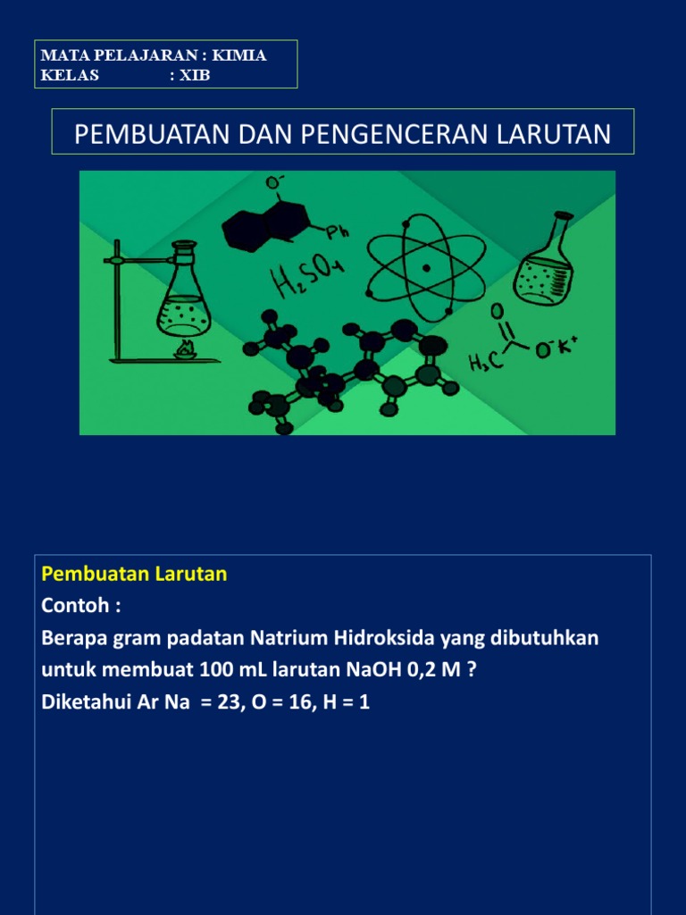 Pembuatan Larutan | PDF