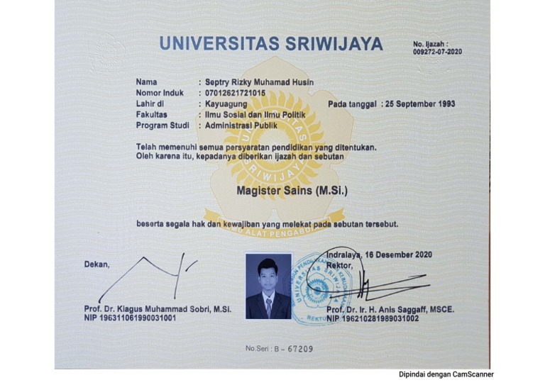 Ijazah S2 | PDF