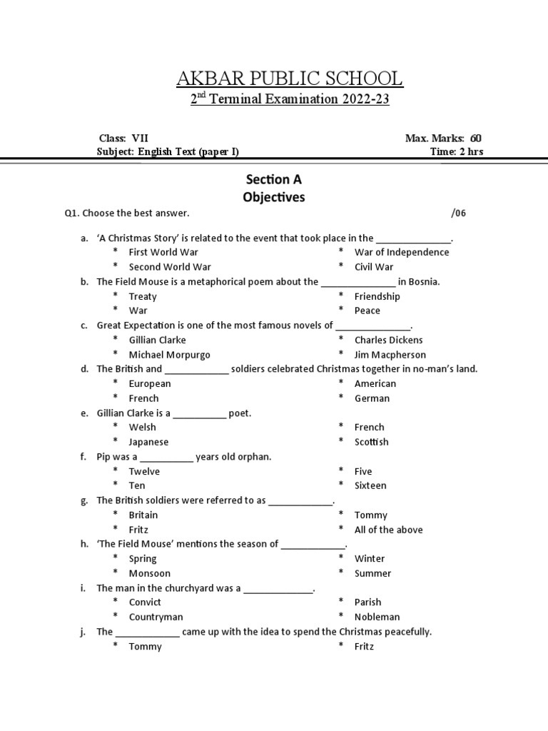 English Text Class 7-2 | PDF | Great Expectations