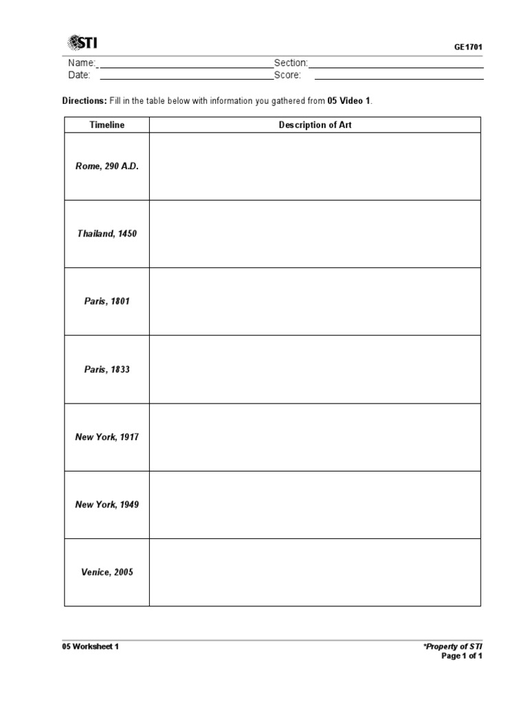 05 Worksheet 15 | PDF