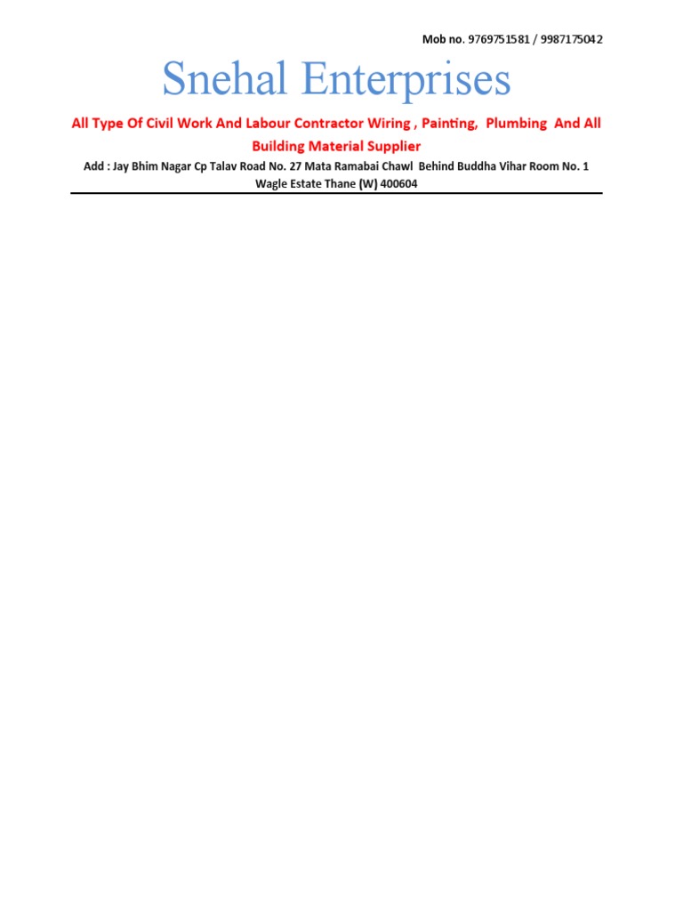 Snehal Enterprises | PDF
