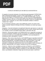Modelo de Contrato de Ortodontia | PDF | Odontologia | Ortodontia