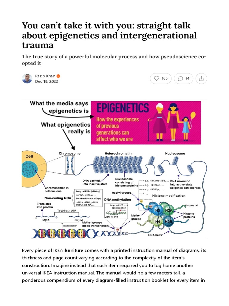 You Can't Take It With You - Straight Talk About Epigenetics and ...