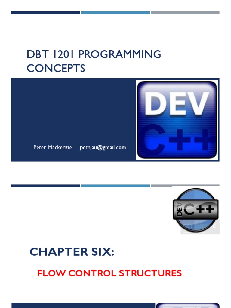 Lesson6 Flow Control Structures Pdf Control Flow Computing