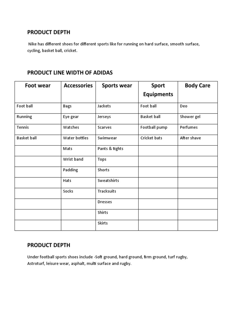 Product Depth | PDF | Brand | Nike