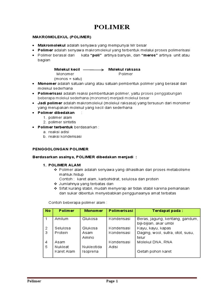 POLIMER | PDF
