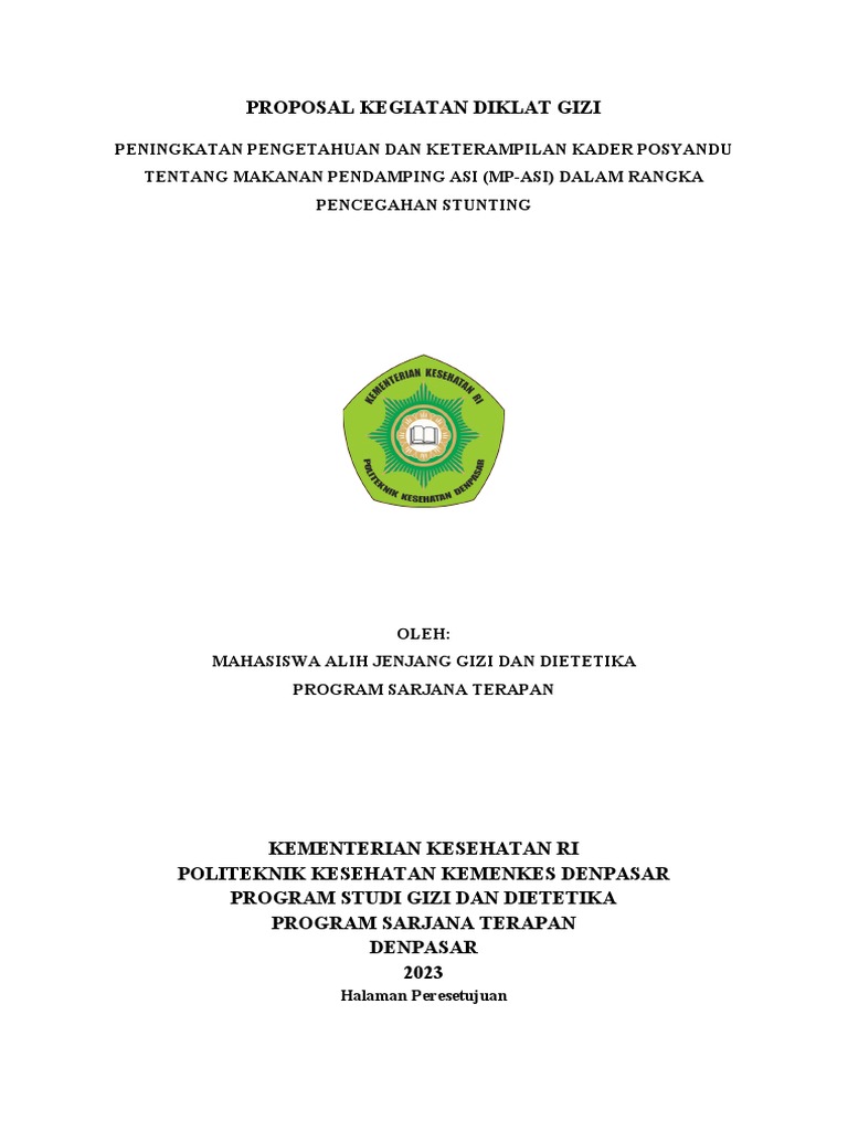 Proposal Diklat Ajeng | PDF