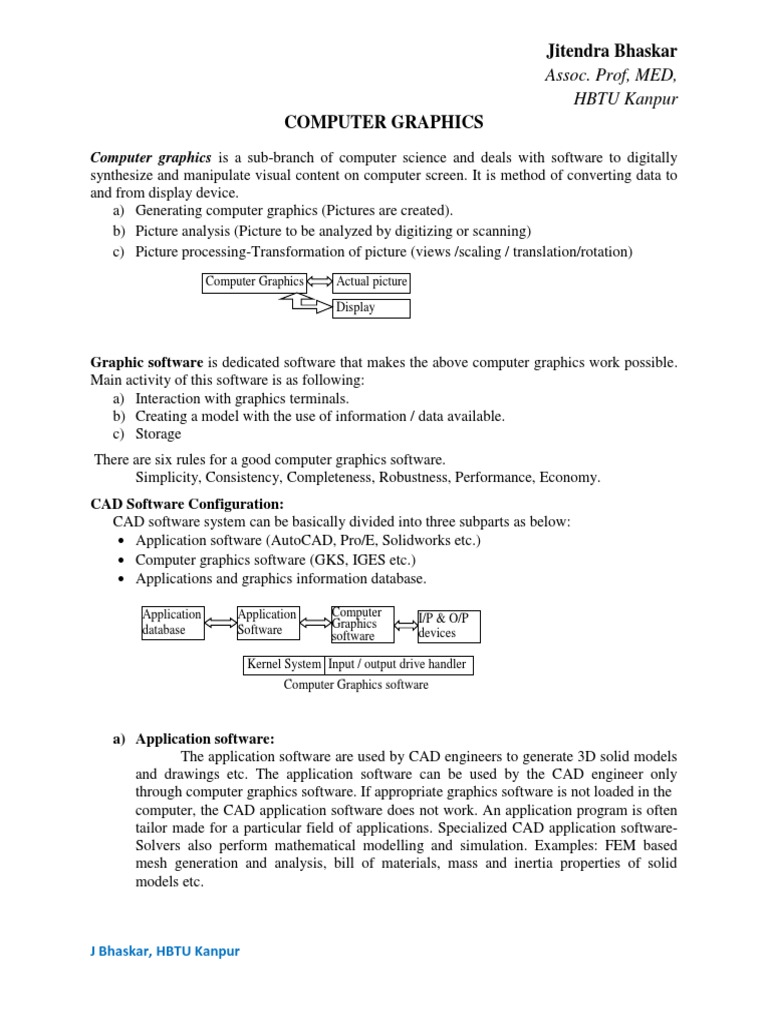 1 - Computer GRAPHICS - JB | PDF | Computer Aided Design | 3 D Computer ... 1 - Computer GRAPHICS - JB | PDF | Computer Aided Design | 3 D Computer ...