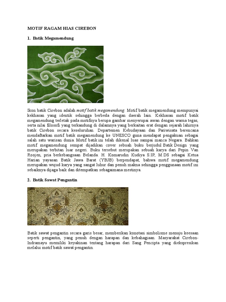Ragam Hias Tumbuhan Cirebon | PDF